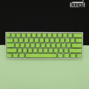 UK Lime Korean hangul Pudding Keycaps 100% Size Dual Language Keycaps ...