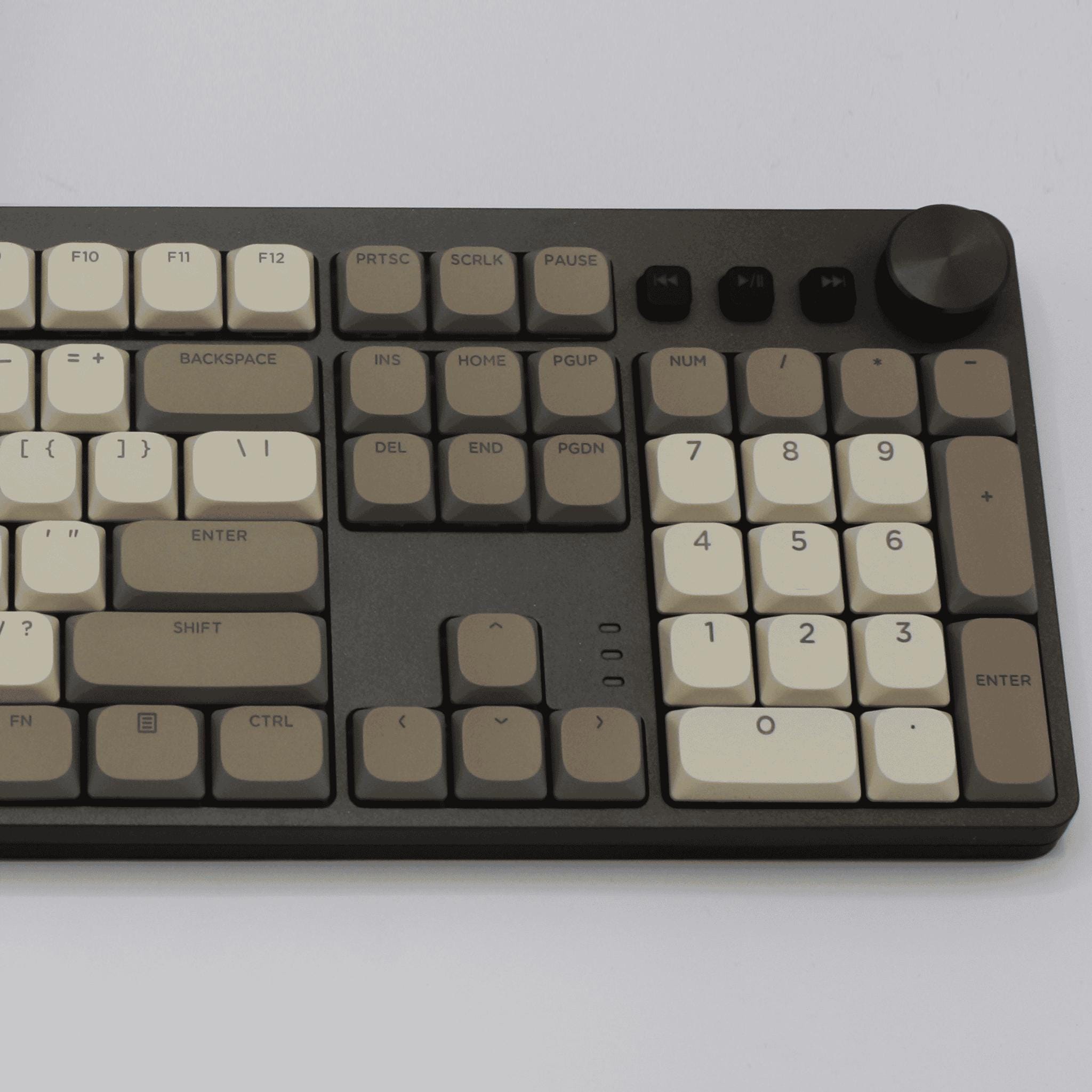 Cream/grey/brown Low Profile PBT Keycaps - ANSI Backlit - Etsy