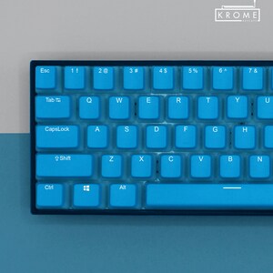 US Blue Pudding Keychron Layout Keycaps - 100% Size - Dual Language ...