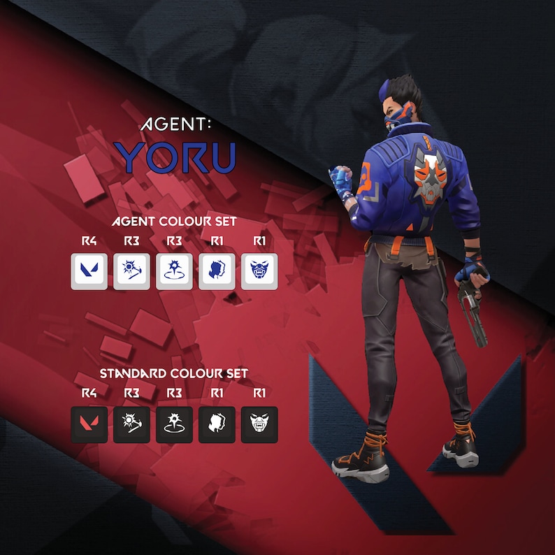 YORU Valorant Keycaps Agent Abilities OEM Profile Fits - Etsy UK
