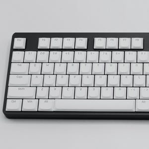 White - Low Profile - Windows & Mac Backlit PBT ANSI Keycaps - for ...