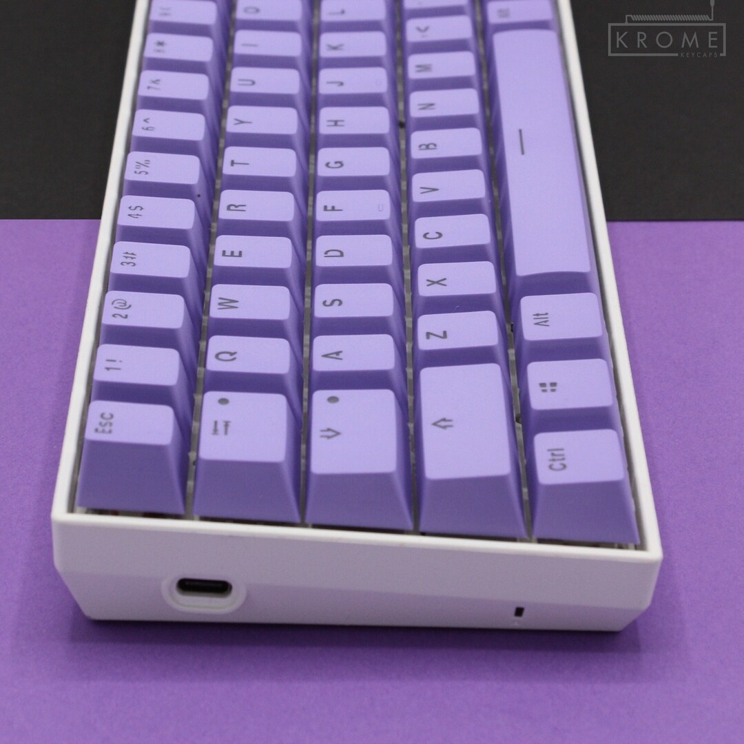 ISO/ANSI 65/75% Sets Purple Double Shot PBT Keycaps Full Set With ...