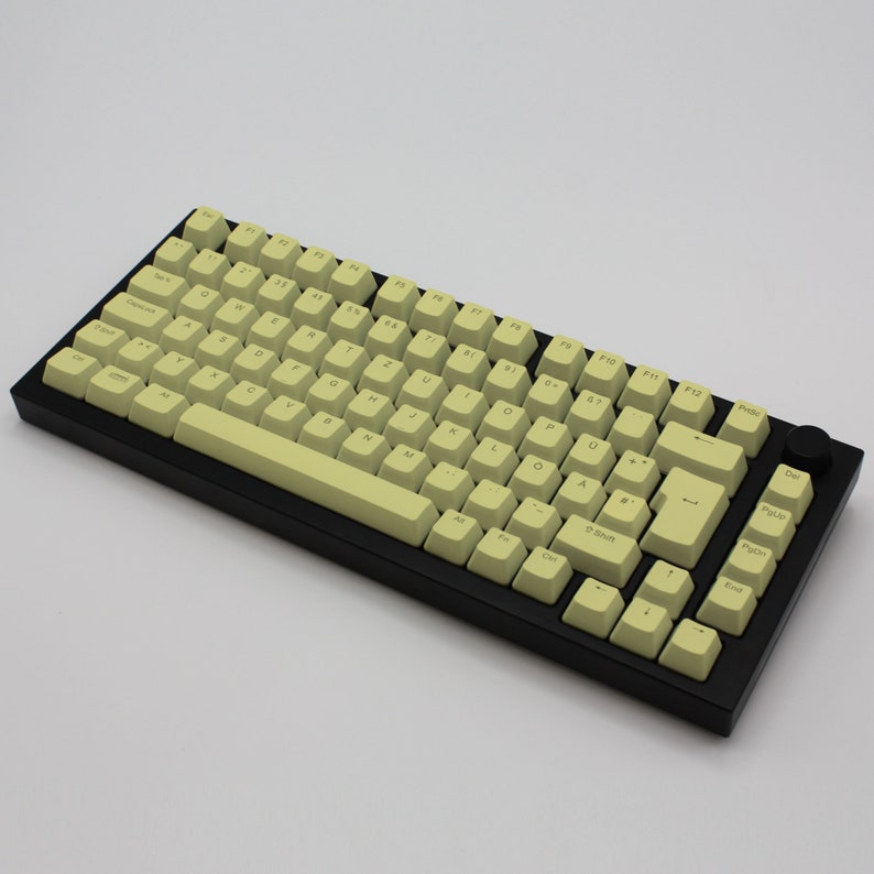Yellow Backlit German Keycaps: ABS OEM Profile - QWERTZ - Etsy