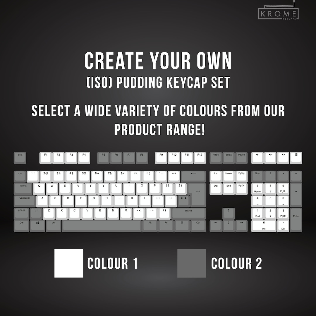 ISO - Create Your Own PBT Pudding Keycap Combinations - Sizes for 105 ...