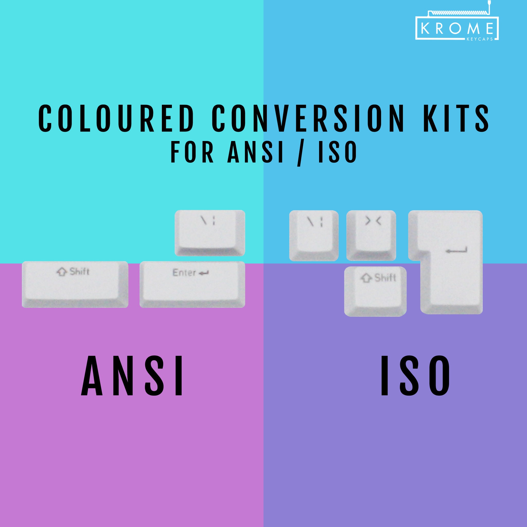 ANSI/ISO Keycap Conversion Kits Double Shot PBT Keycaps - Etsy UK