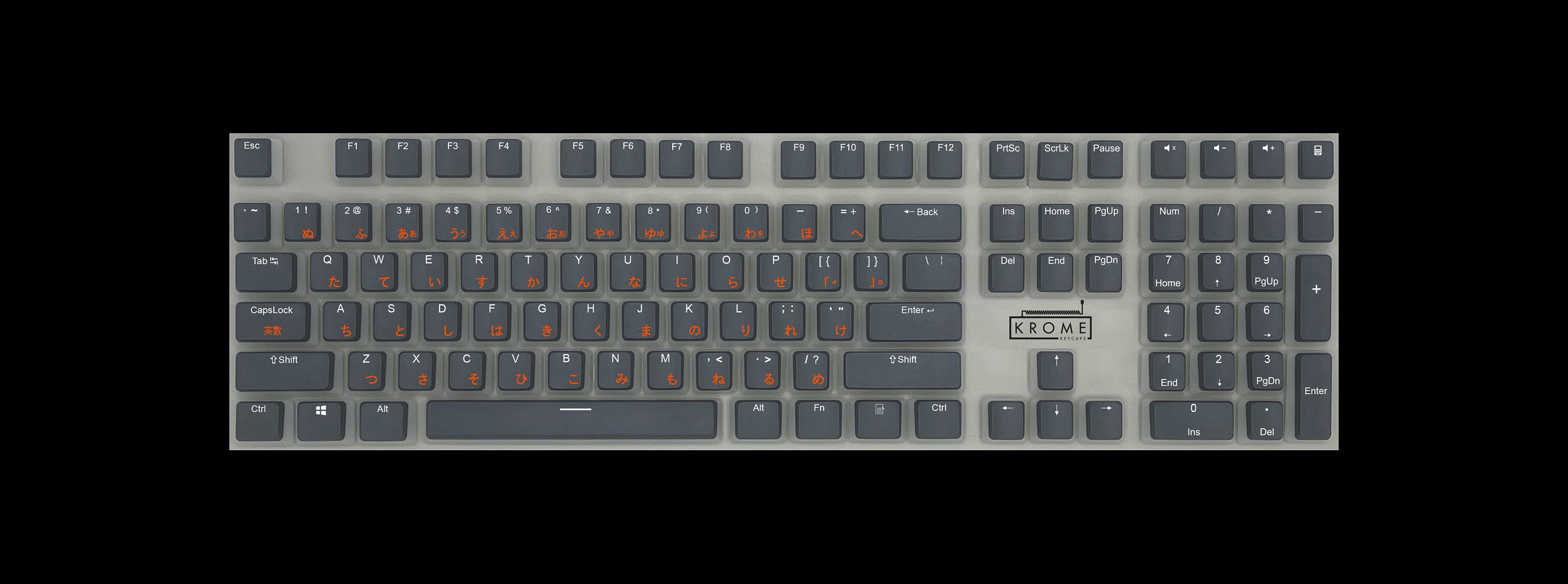 ANSI Japanese Kanji PBT Pudding Keycaps Grey sizes for | Etsy UK