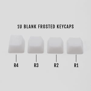 Blank Frosted (translucent) PBT Keycaps - Any Row - Available in R4 ...