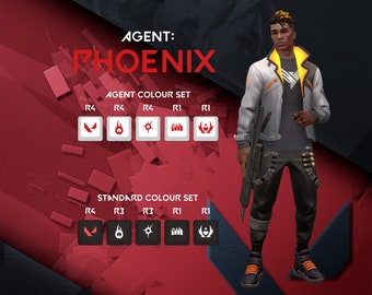 NEON Valorant Keycaps Agent Abilities OEM Profile Fits | Etsy UK