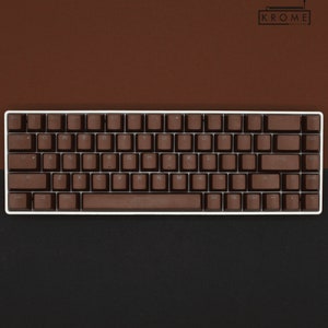 Brown USA Keycaps - 65/75% Sizes - Double Shot PBT - Ansi & Iso ...