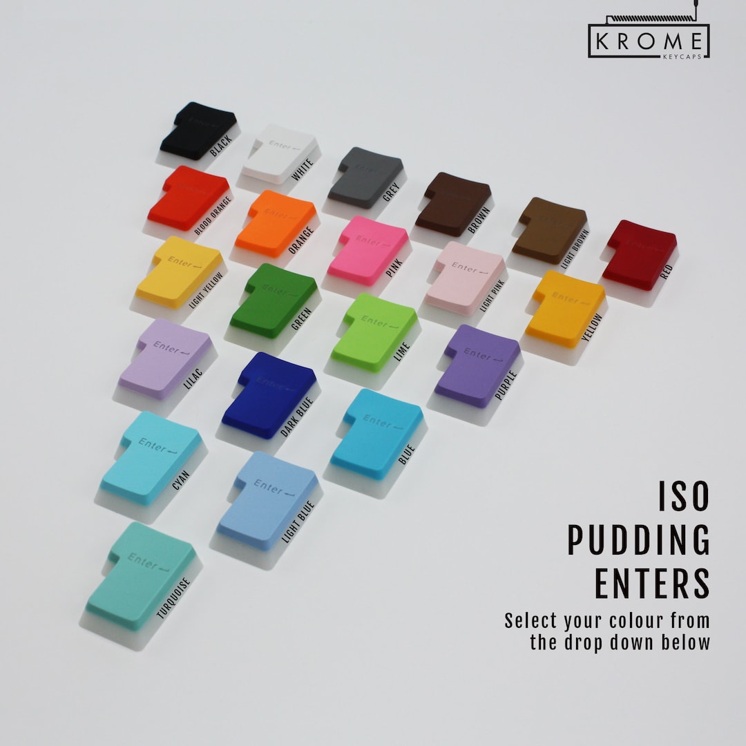 ISO Enter Keycap Pudding Keycaps Single ISO Enter Double Shot PBT ...