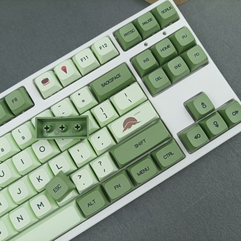 Matcha 124 Keycaps XDA Profile Dye Sublimation Keycaps - Etsy UK