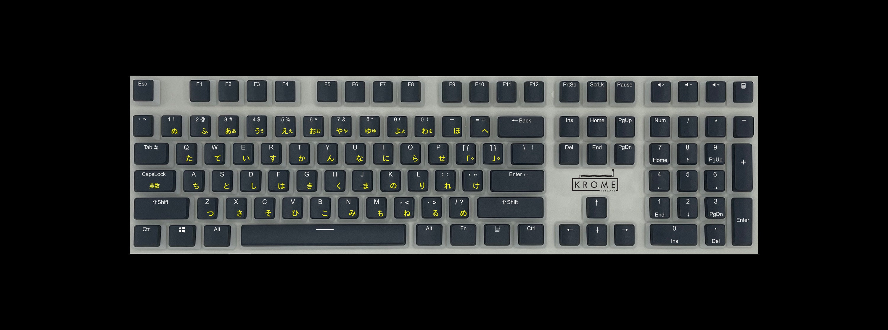 ANSI Japanese Kanji PBT Pudding Keycaps Black sizes for | Etsy UK