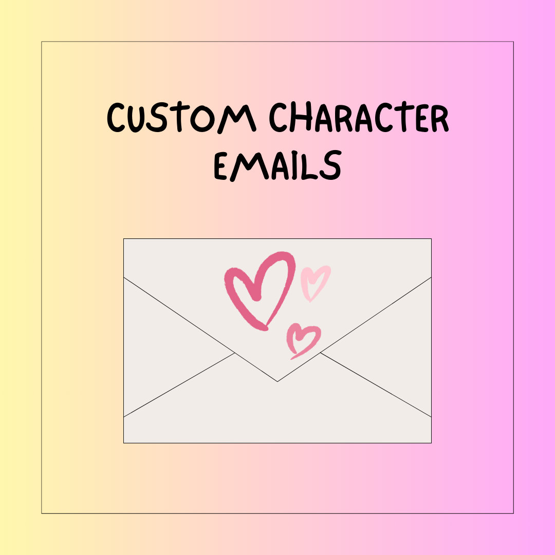 Custom Comfort Character Emails - Etsy