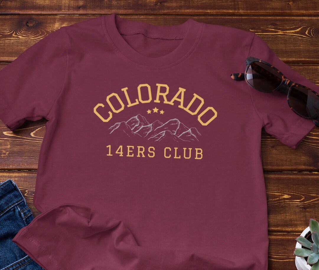 Colorado 14ers Club Shirt | CO 14ers | Hiking Shirt | Mountain Climber ...