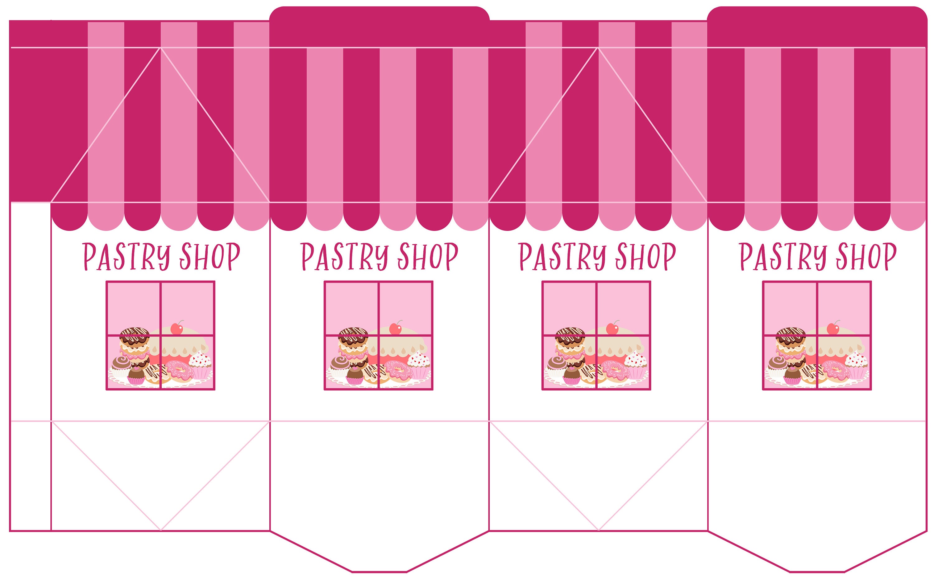 Village-shops-milk-carton-printables by Marcy Coate Paper Craft JPEG ...