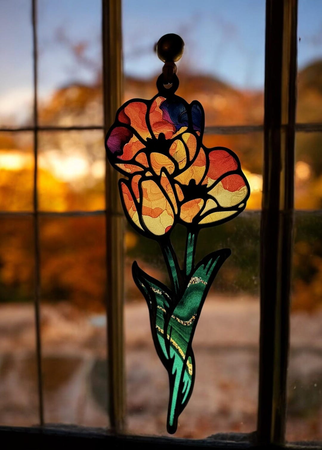 Tulip Suncatcher | Suncatcher Spring | Spring Window Decor | Birthday ...