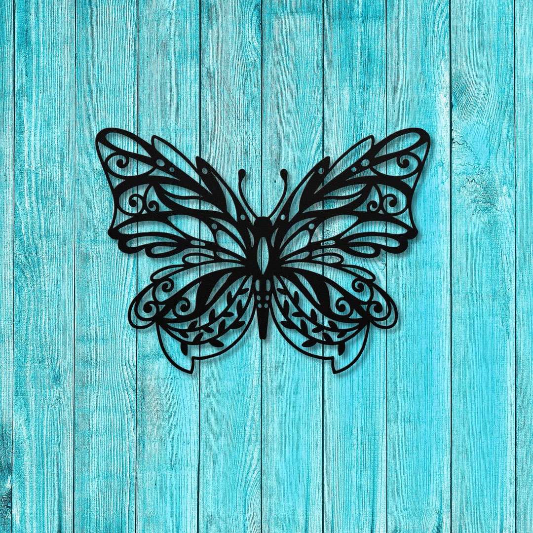 Butterfly Wall Art, Metal Butterfly, Butterfly Metal Sign, Butterfly ...