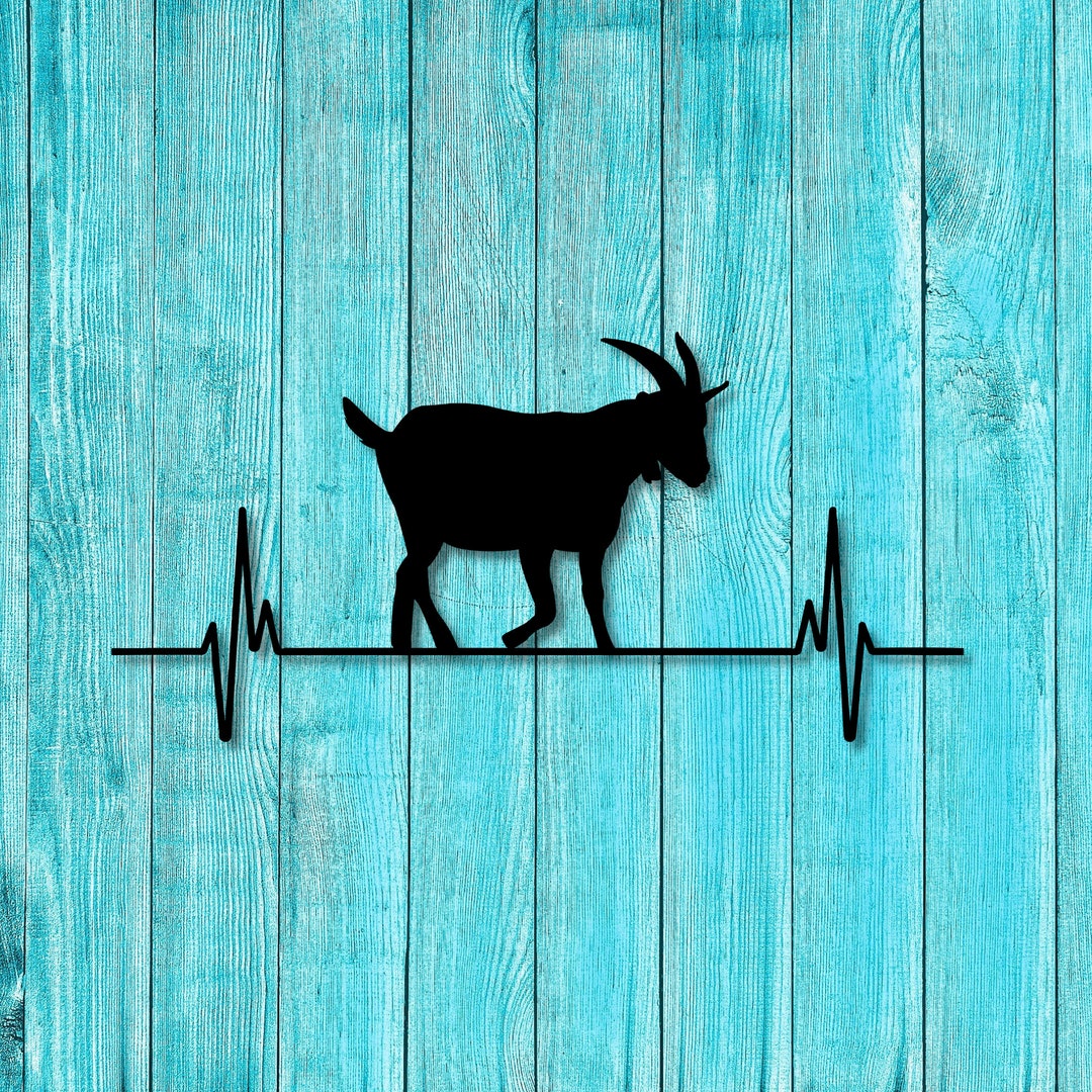 Goat Heartbeat, Goat Farm Sign, Metal Goat Sign, Goat Farm Sign ...