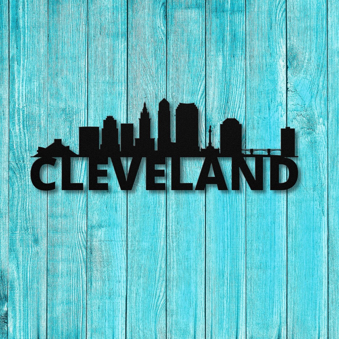 Cleveland Skyline, Cityscape, Skylines, Metal Skylines, Metal City ...