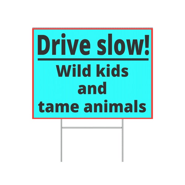 Slow Down Signs - Etsy