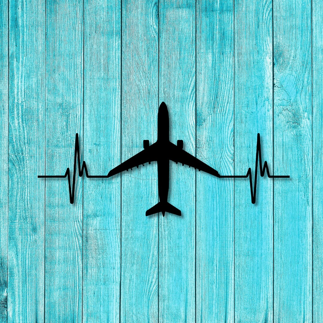 Airplane Heartbeat, Pilot Gift, Aviation, Airplane, Aircraft Sign ...