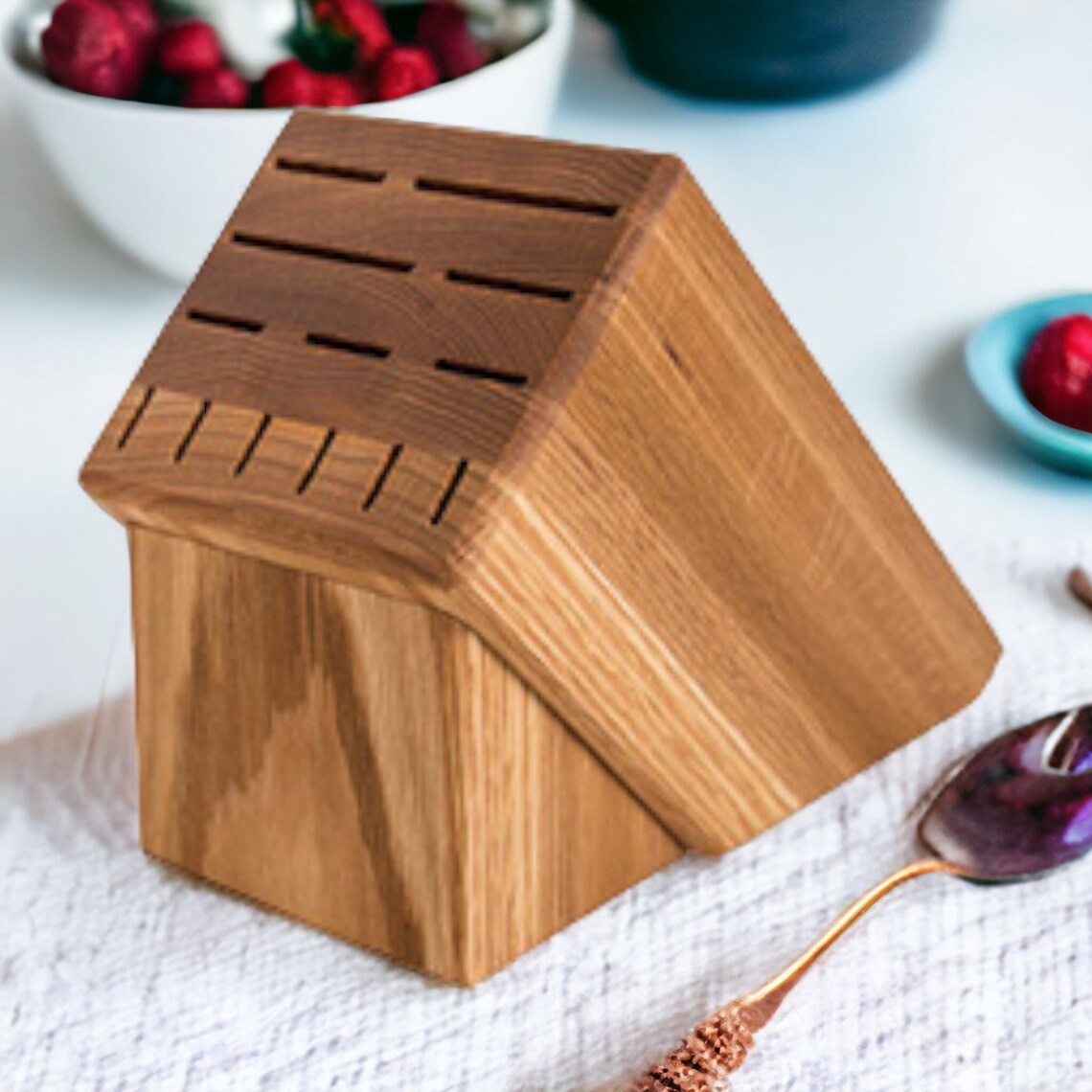 Essential Oak Knife Block Set - Rada Cutlery - Etsy