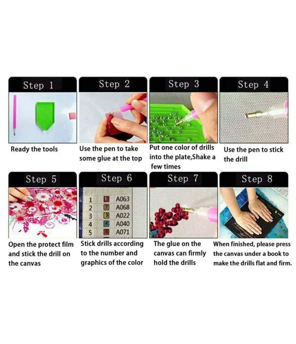 Princess Mermaid Stain Glass, Diamond Painting Kit, DIY Full Round ...