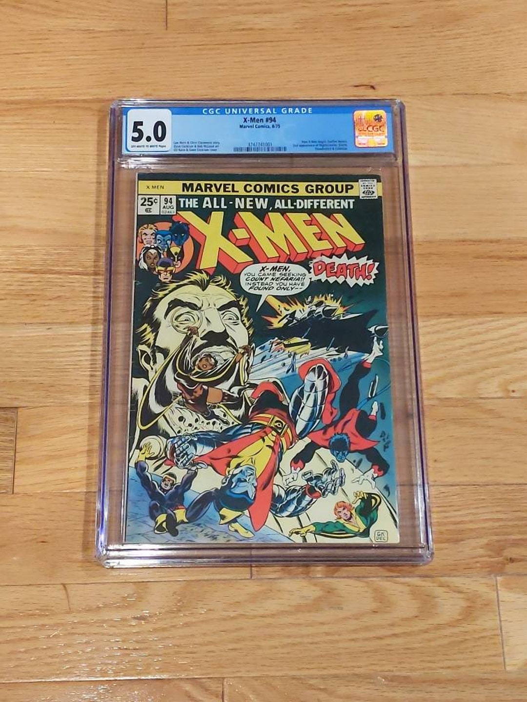 X-men #94 CGC 5.0 Great Colors First New X-men Team in Series - Etsy
