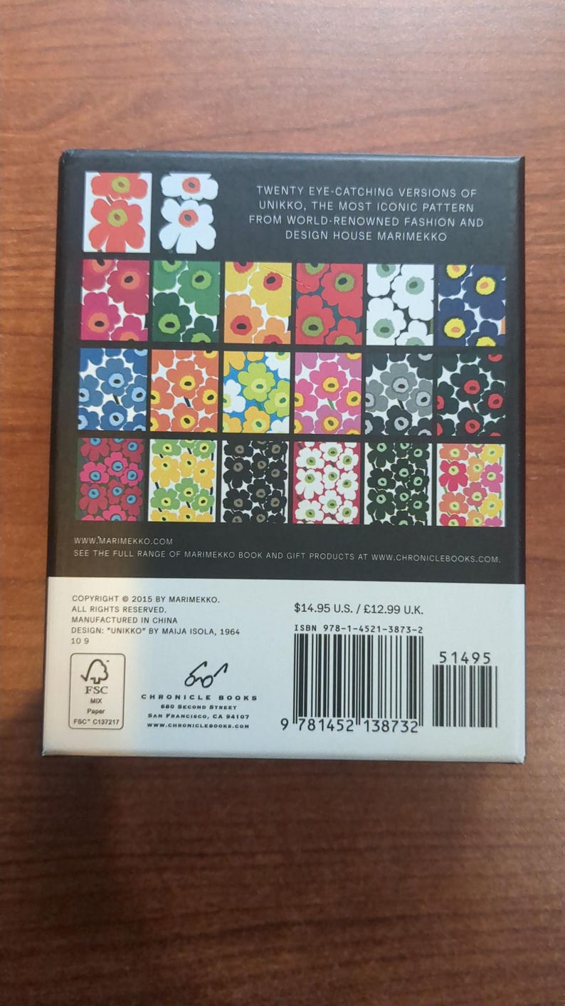 Marimekko Design Cards: Set of 20 Like New in Box - Etsy
