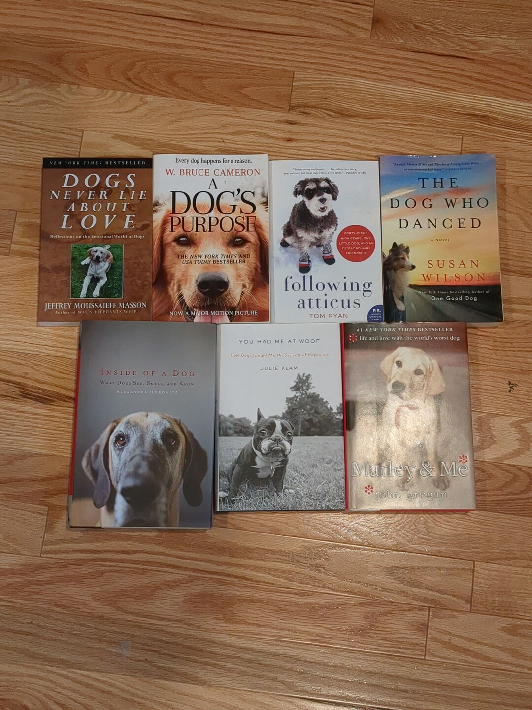 7 Dog Books Collection, Nonfiction Inspiring Stories. Like New - Etsy