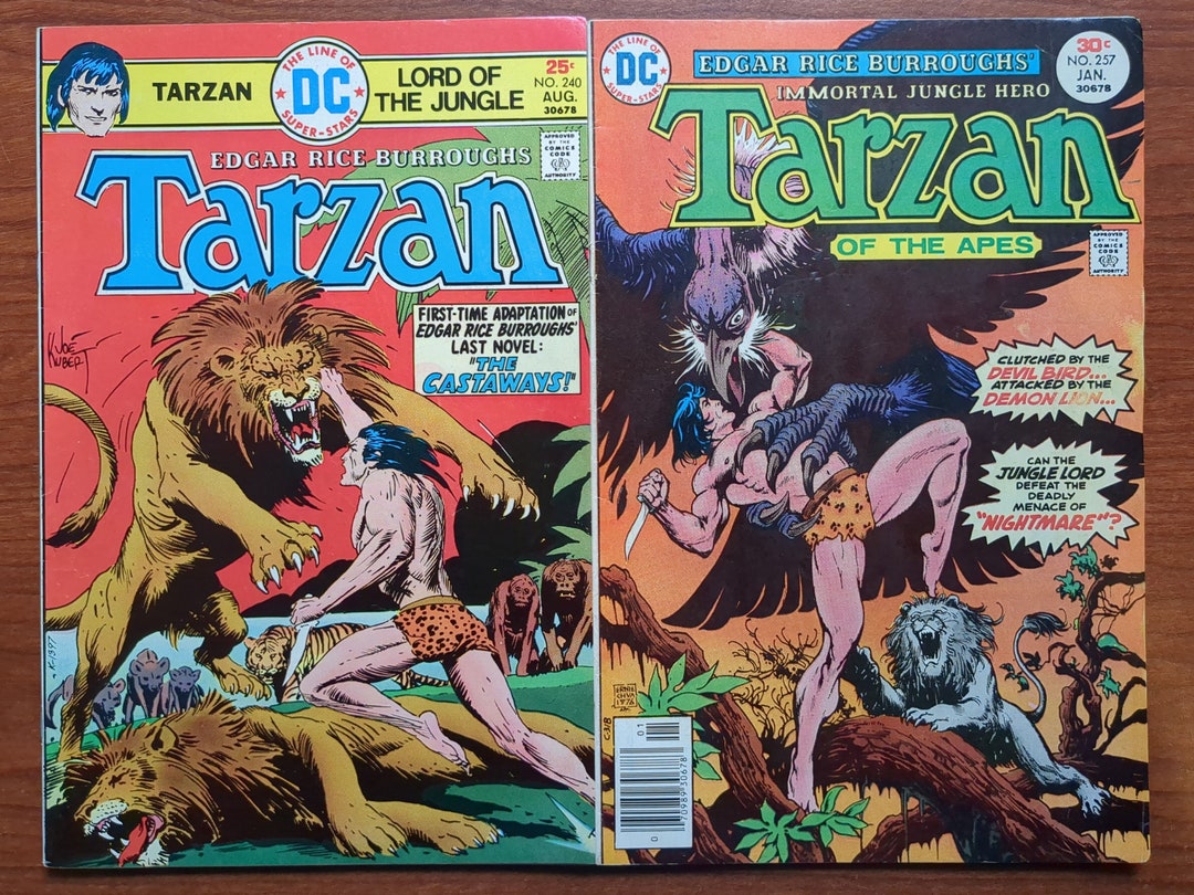 Tarzan 1970's Comic Books: DC #240, 257 Nice Condition - Etsy