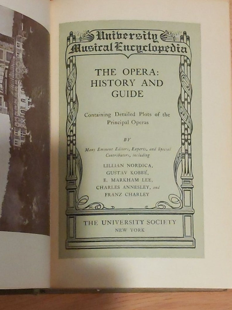 The Opera: History and Guide 1910 Vintage Reference University Musical ...