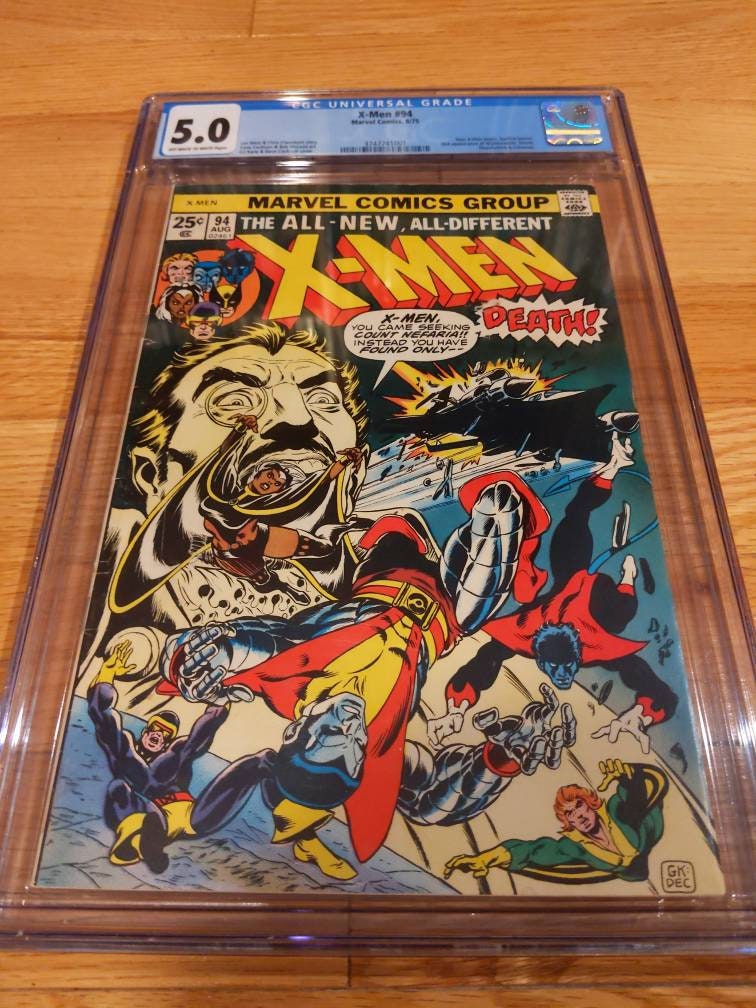 X-men 94 CGC 5.0 Great Colors First New X-men Team in Series - Etsy