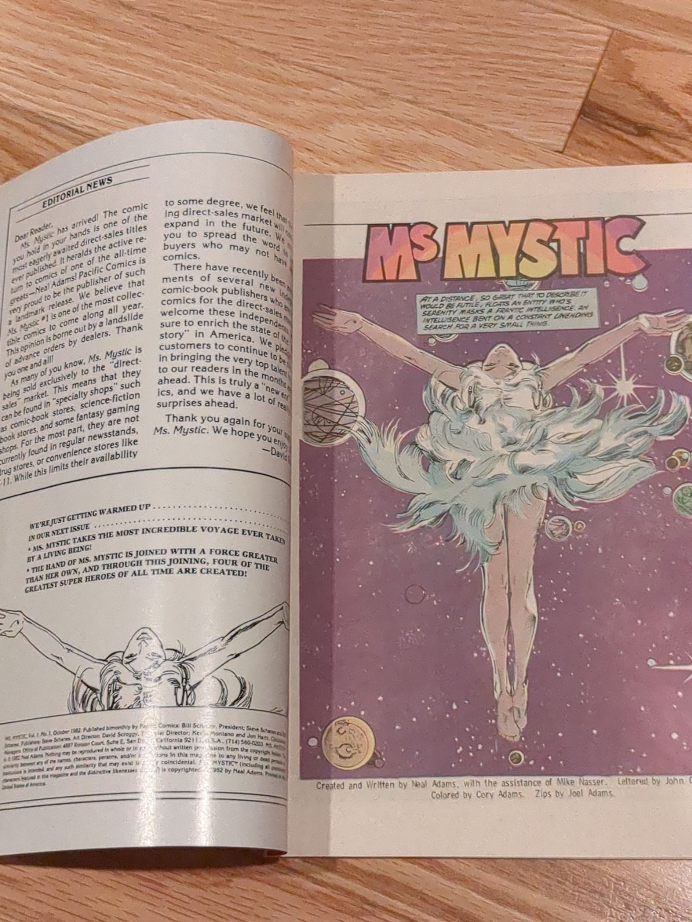 Ms. Mystic 1 & 2 Comic Books 1982 Neal Adams Near Mint Condition - Etsy