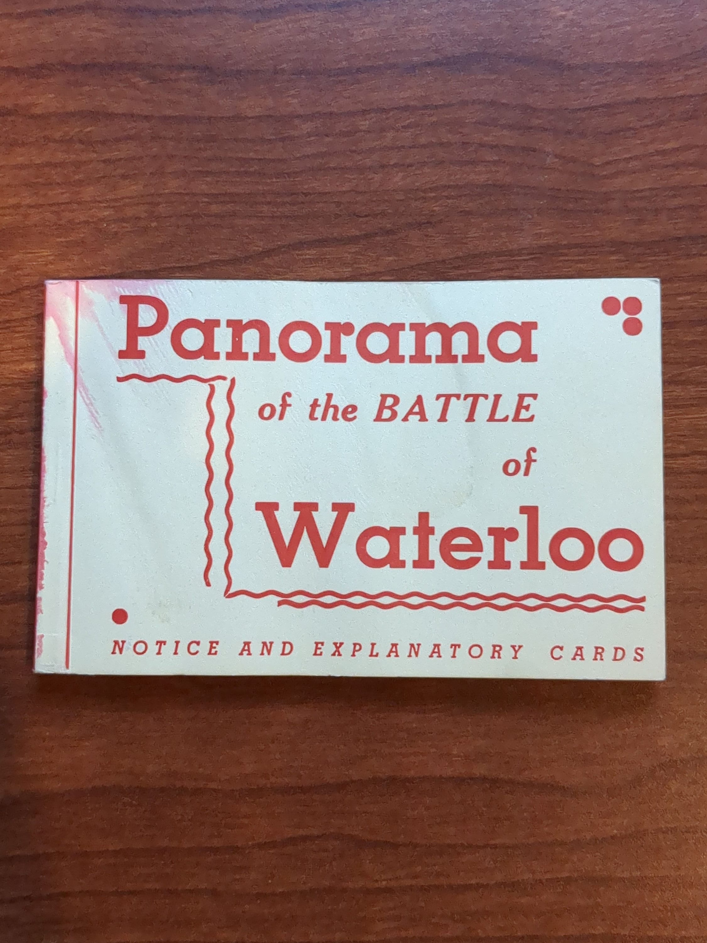 Panorama of the Battle of Waterloo: Vintage Postcard Booklet - Etsy