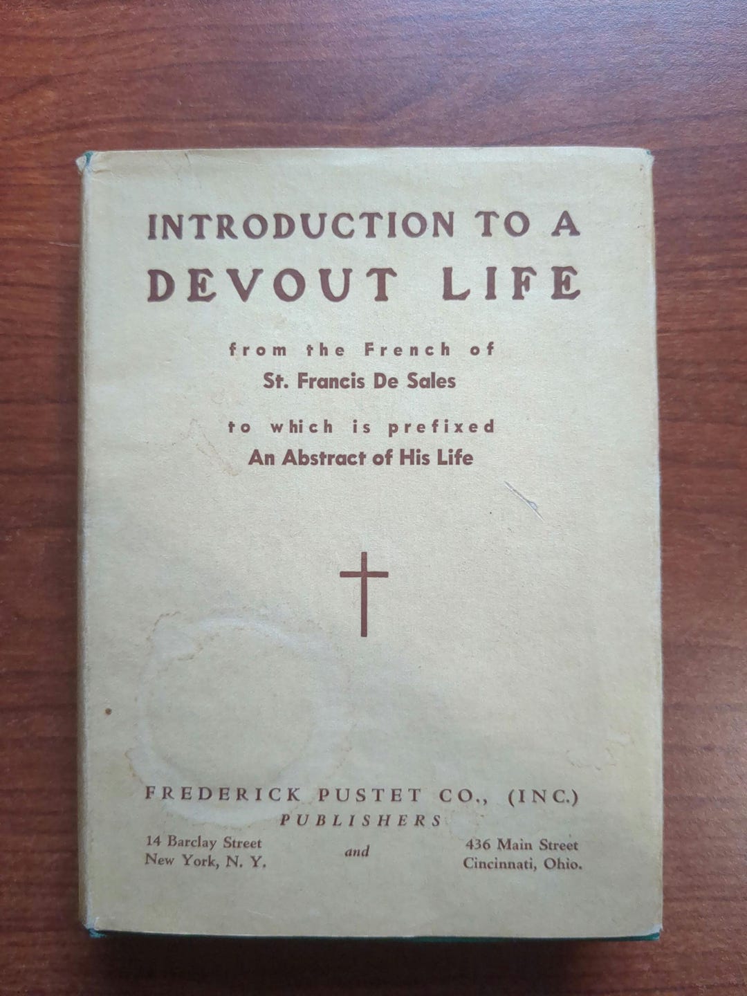 Introduction to a Devout Life Vintage 1949 Edition St. Francis De Sales ...