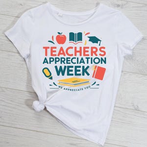 Teachers Appreciation Week SVG PNG - We Appreciate You Design - Etsy