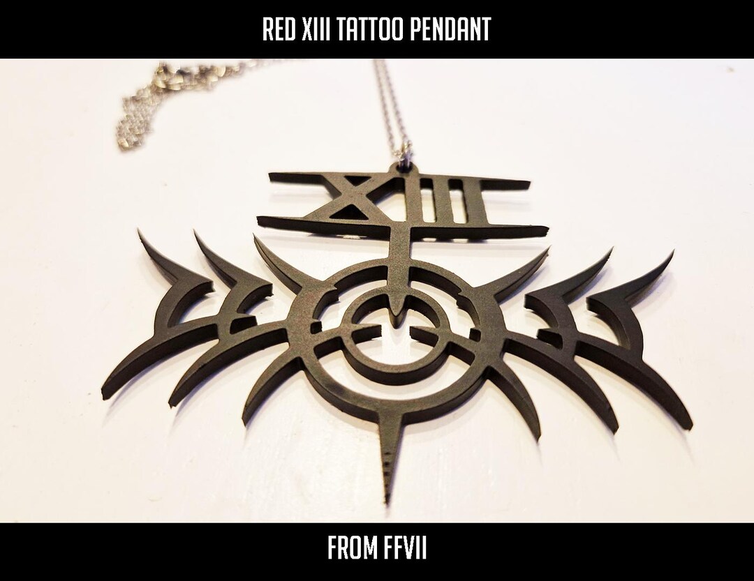 Final Fantasy VIII - Red XIII Tattoo Pendant - Etsy