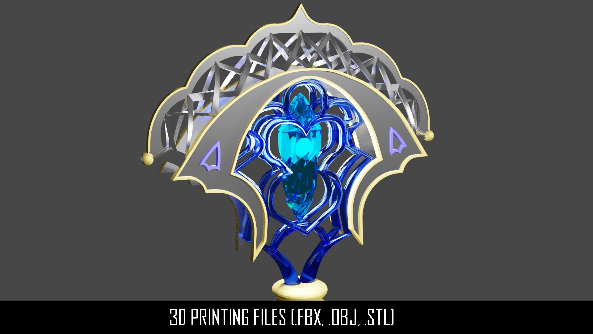Fate Grand Order - Artoria Caster's Staff - Files for 3D Printing ...
