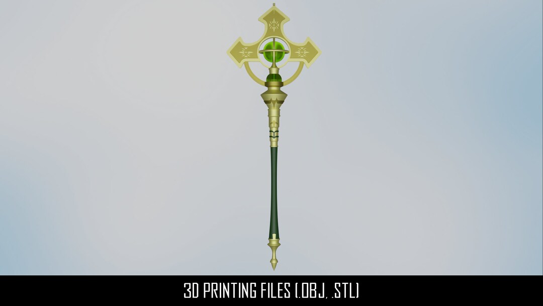 Fire Emblem - Light Priestess Micaiah's Staff - Files for 3D Printing ...