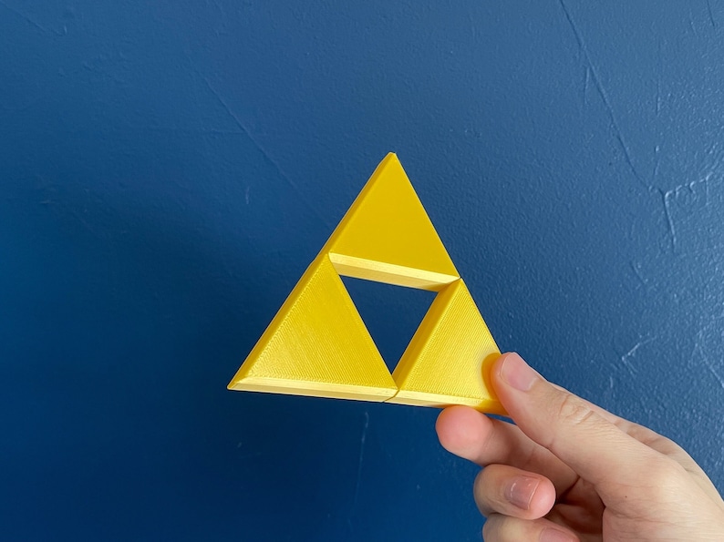 Magnetic Triforce | Breaks Into Pieces | 4 or 8 Inches Tall | 3D ...