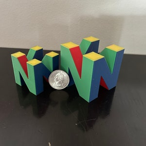Nintendo 64 Fully Multicolor 3D Printed Logo Retro N64 Cube Figurine - Etsy