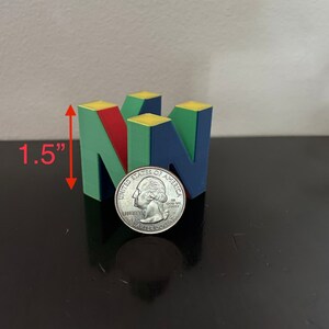 Nintendo 64 Fully Multicolor 3D Printed Logo Retro N64 Cube Figurine - Etsy