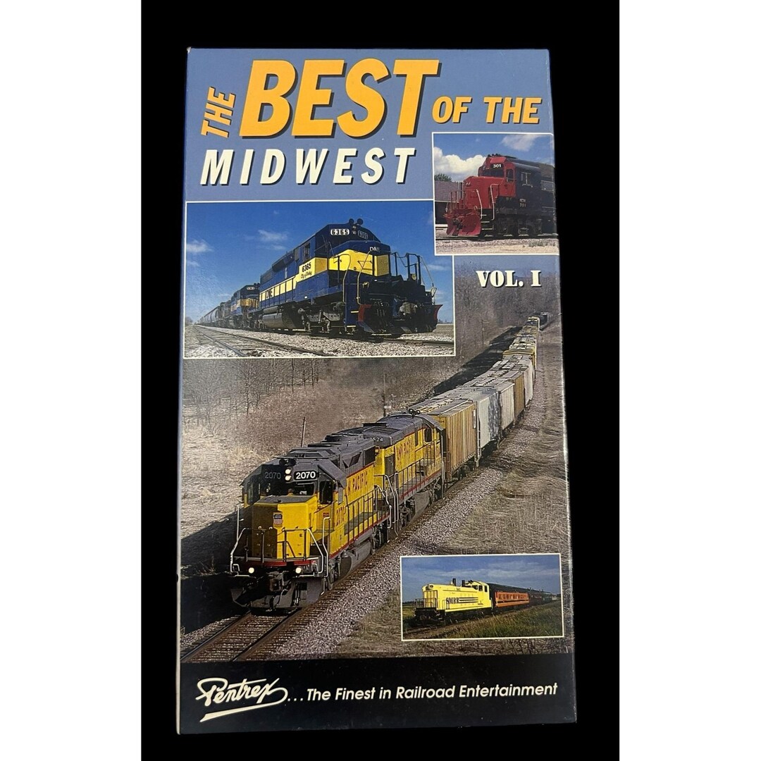 Rare VHS "the Best of the Midwest Vol. 1" 1998 Pentrex Train Railroad ...
