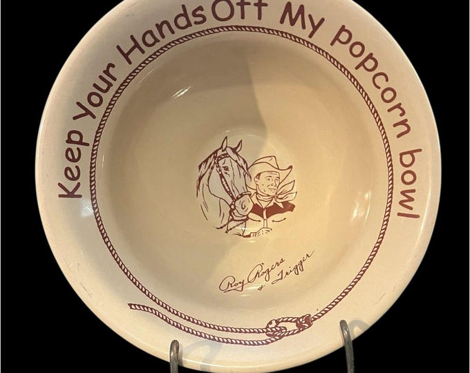 Roy Rogers & Trigger Stillmeadow Porcelain Popcorn Bowl Ranch ...