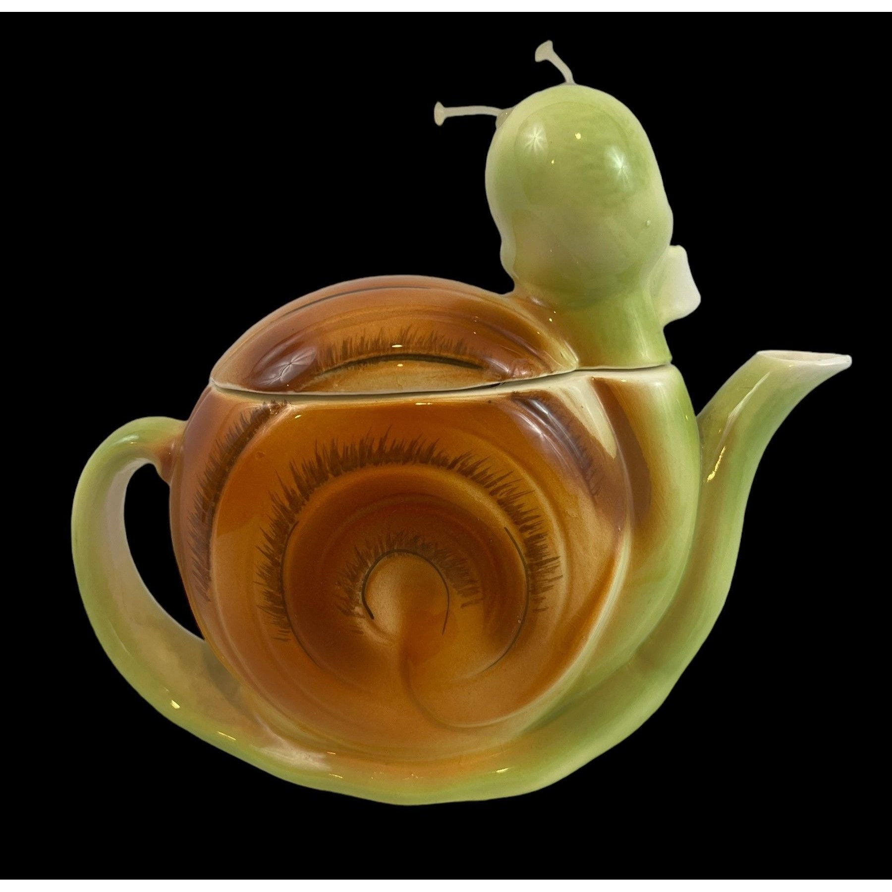 Vintage 1950s ENESCO Anthropomorphic Snappy the Snail Teapot W/ Lid ...
