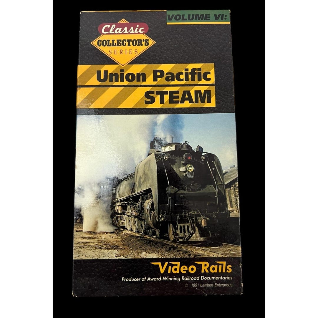 Vintage Video Rails VHS Classic Collectos Series Union Pacific Steam ...