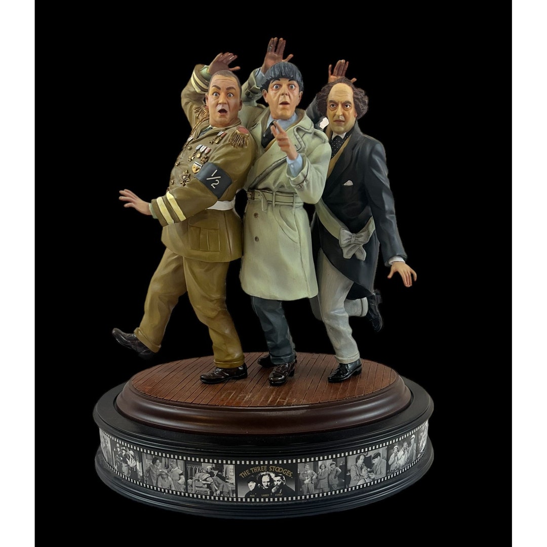 Vintage 1999 the Franklin Mint the Three 3 Stooges Statue Figurine 14 ...