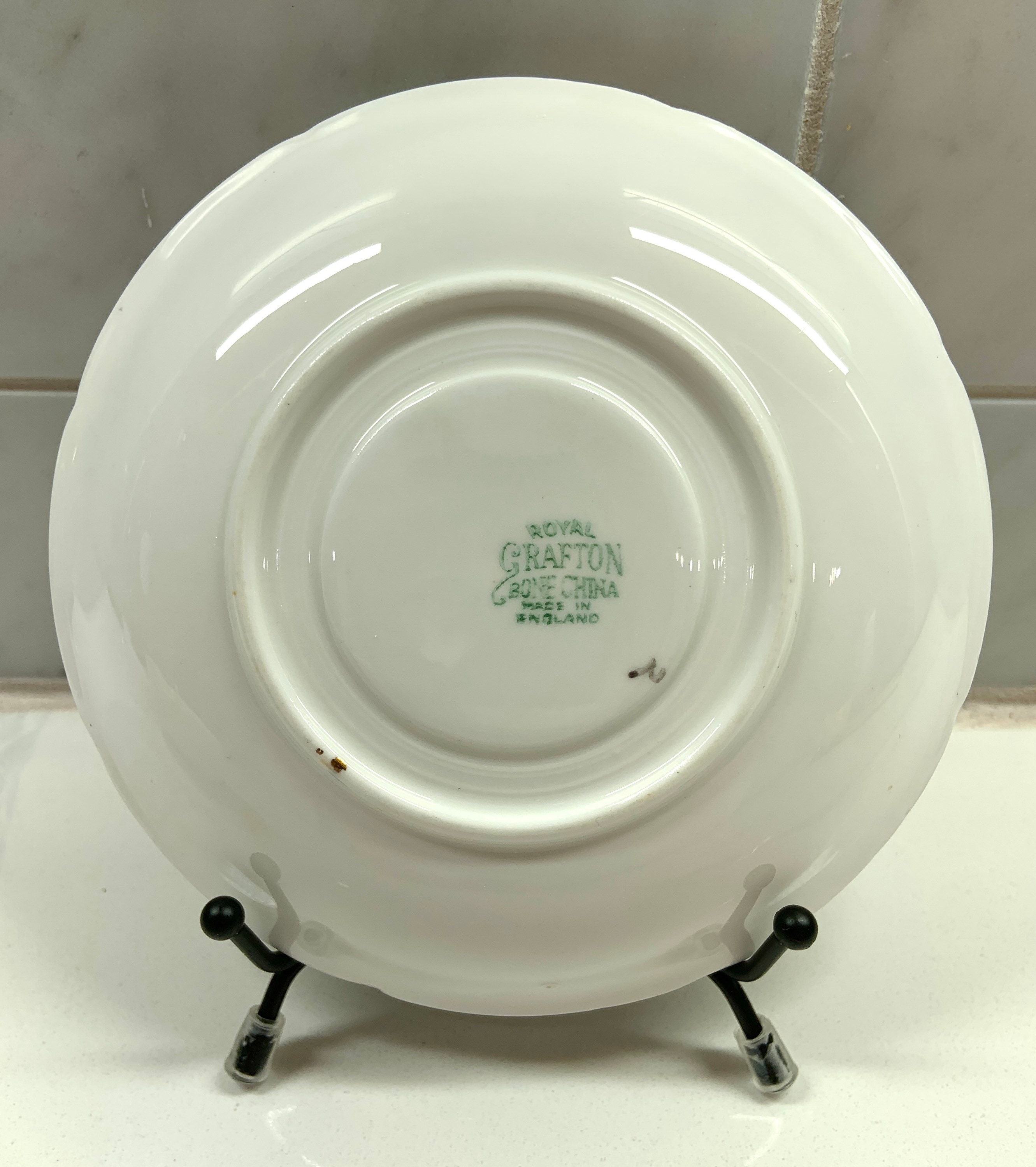 Vintage Royal Grafton Fine Bone China Tea Cup and Saucer Made in ...