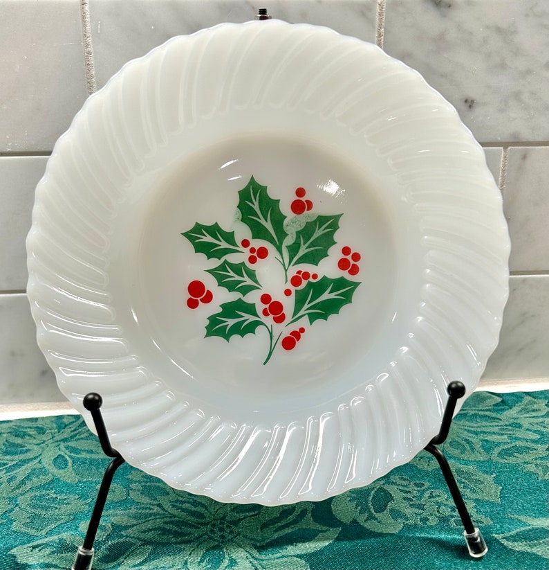 Set of 3 Vintage Termocrisa Soup/salad Bowls Christmas Holly Berry Milk ...